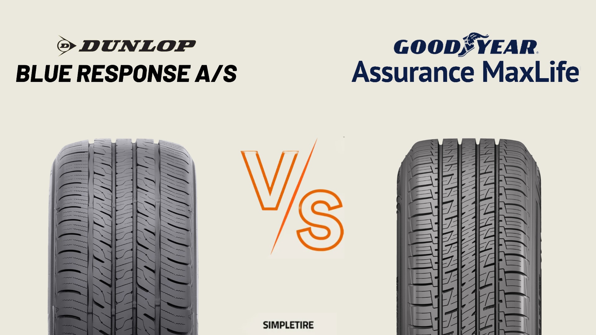 Dunlop Blue Response A/S vs Goodyear Assurance MaxLife tires | SimpleTire